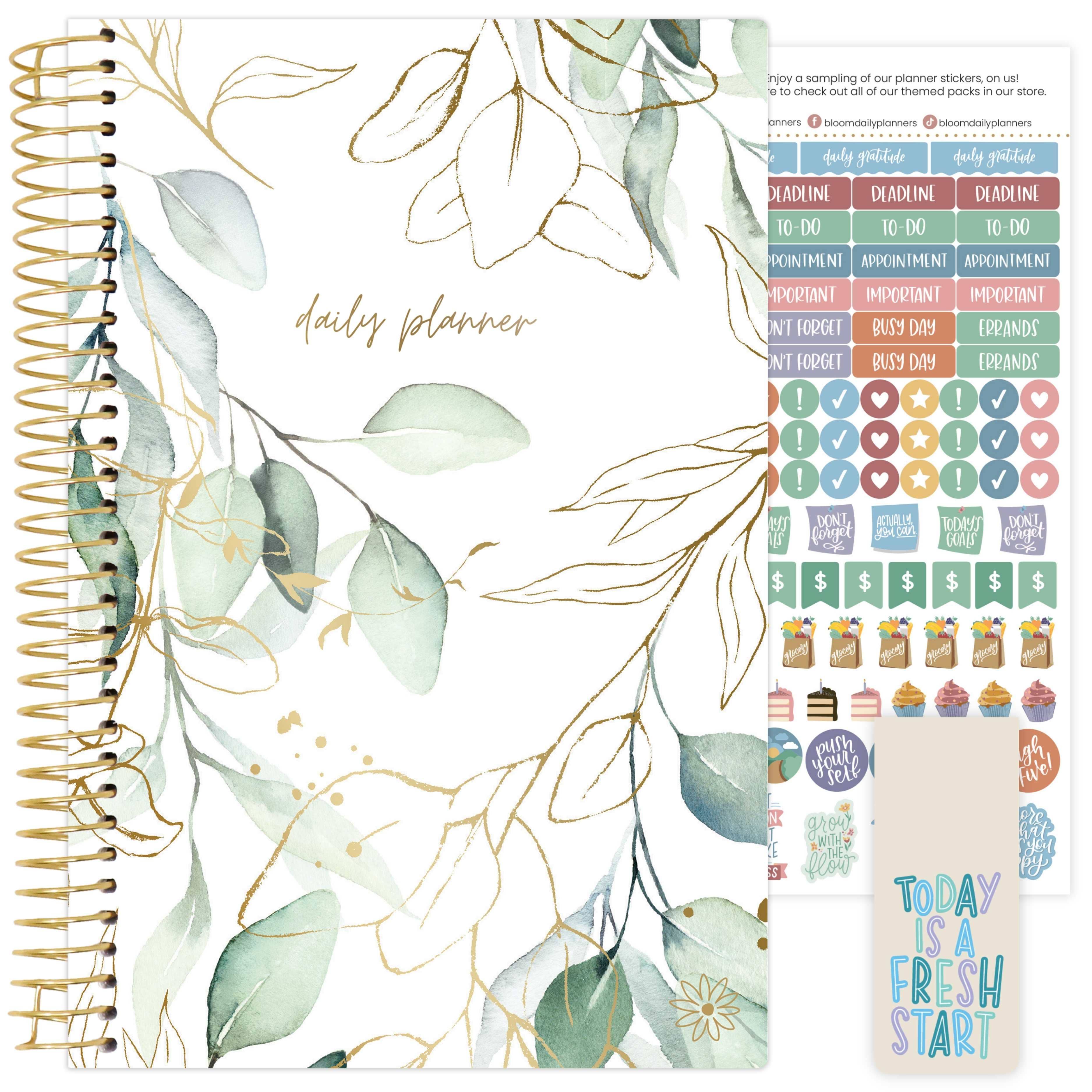 Undated Eucalyptus Weekly Monthly Planner - Bloom Daily Planners