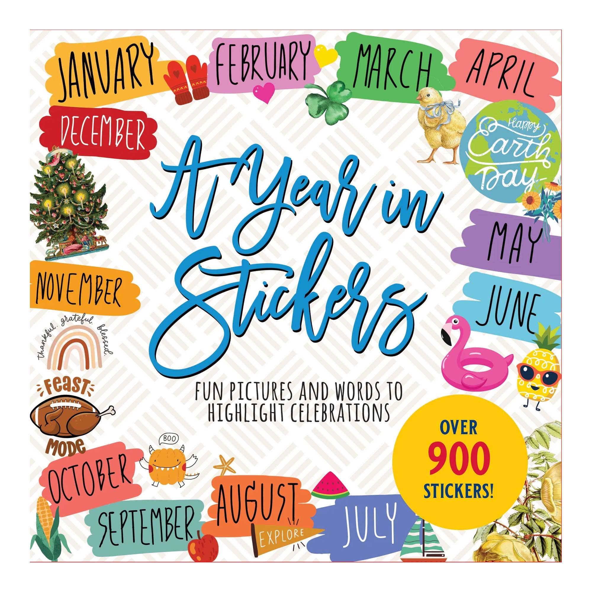 A Year in Stickers Book - Over 900 Stickers