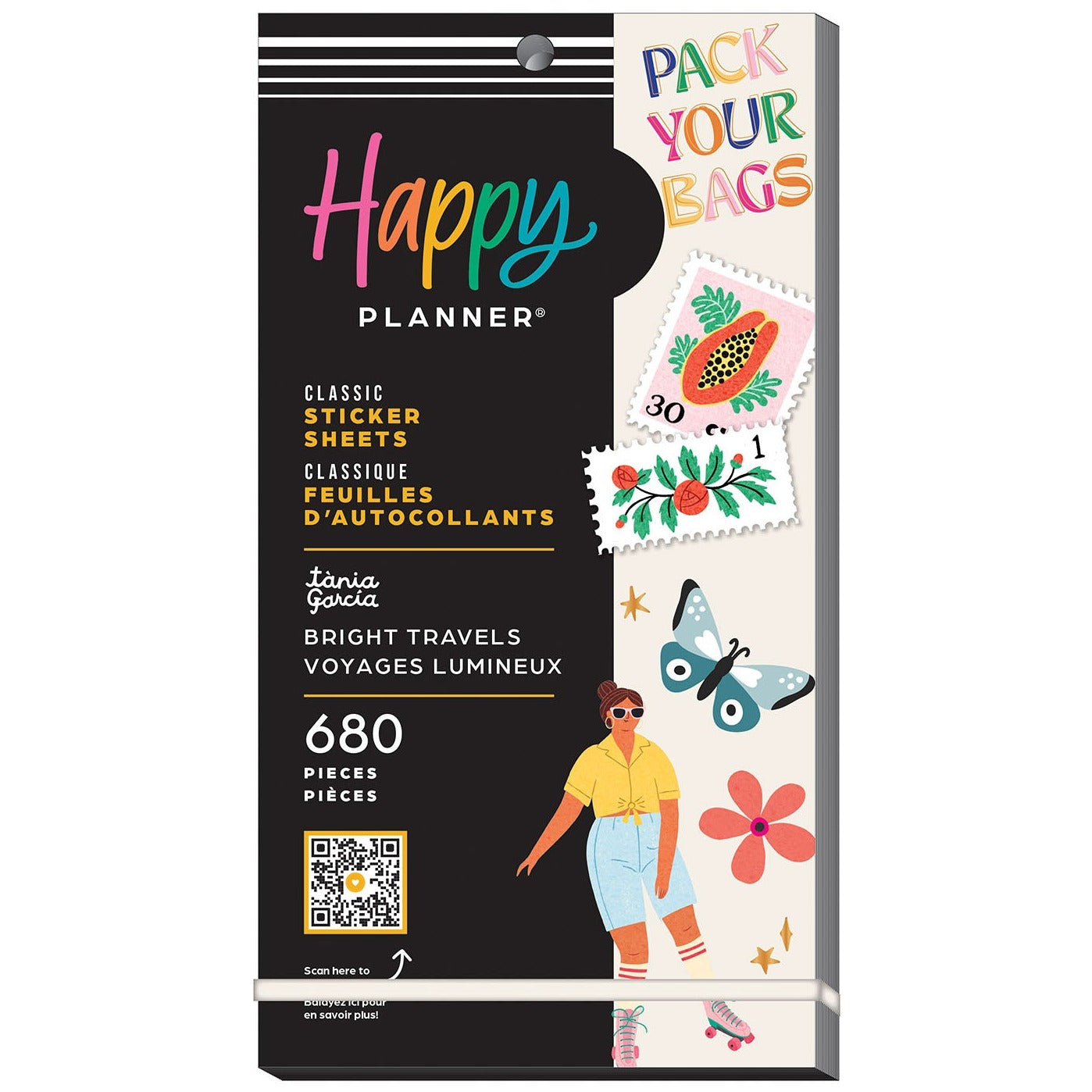 Happy Planner Bright Travels CLASSIC Sticker Book