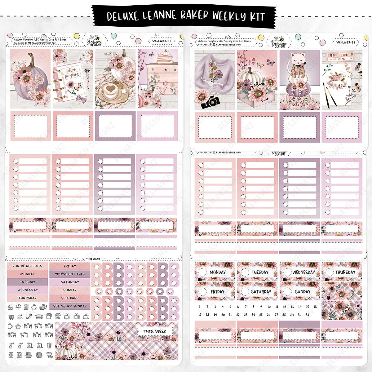 Autumn Pumpkin Leanne Baker Weekly Kit