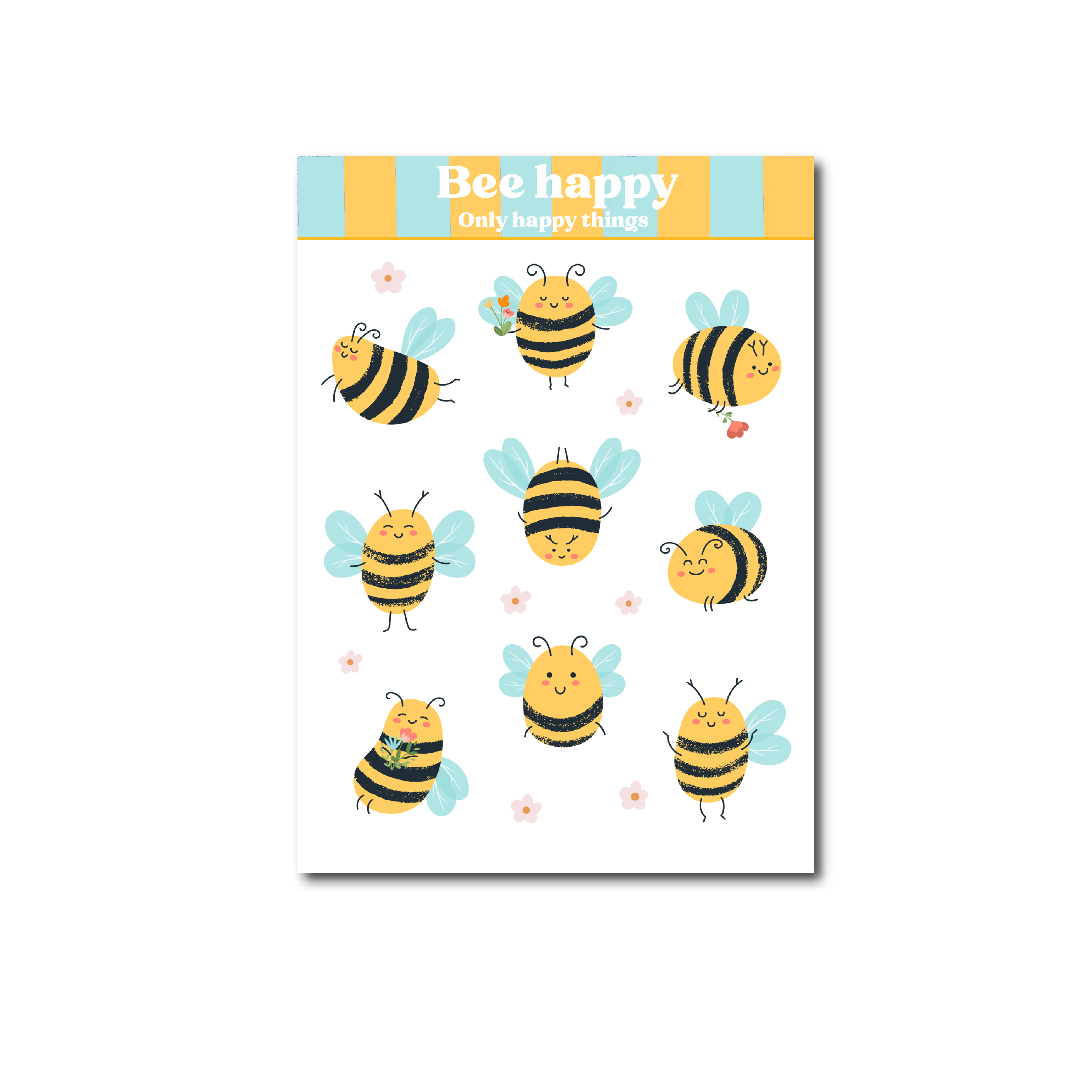 Bee Happy Sticker Sheet